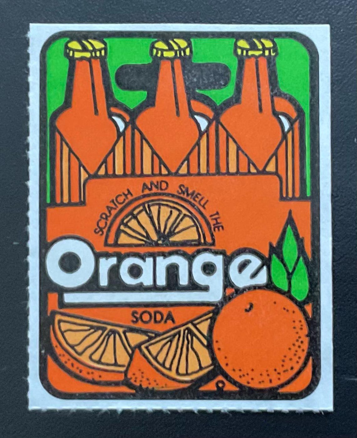 1 VINTAGE Stickers - Mello Smello - Scratch and Sniff - Orange Soda Pop ...