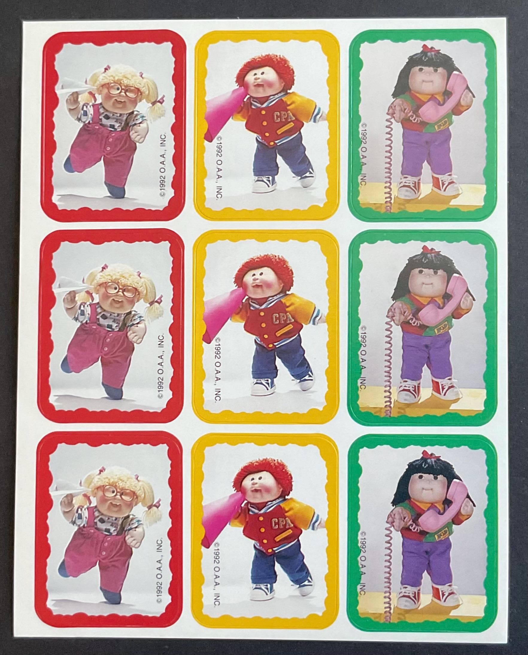 VINTAGE Stickers - Gibson - Cabbage Patch Kids - I COMBINE SHIPPING ...