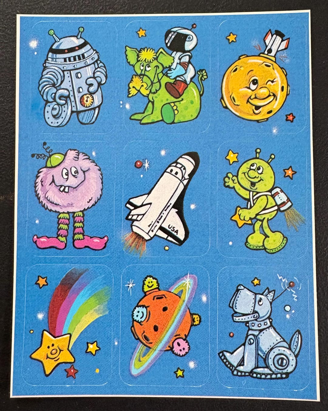 VINTAGE Stickers - Eureka - OUTER SPACE - Cute - Etsy