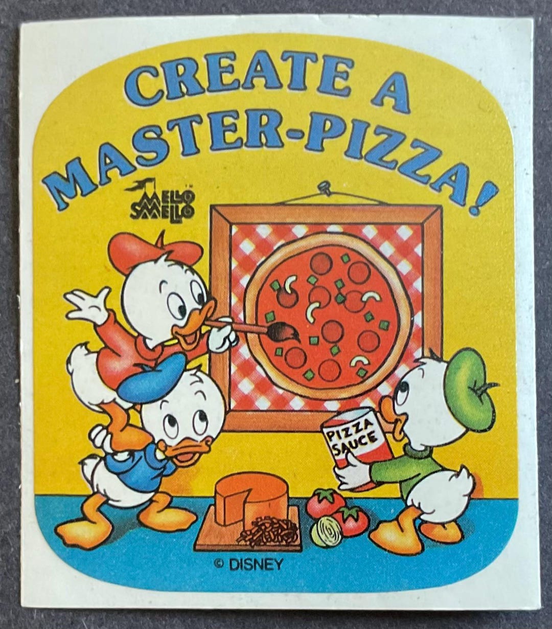 Vintage Stickers DISNEY Mello Smello Mission Nutrition Huey, Dewey, and ...