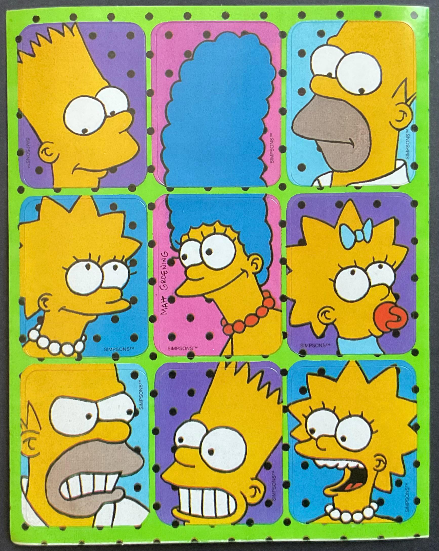 VINTAGE Stickers - Gibson - the Simpsons - I COMBINE SHIPPING - Etsy