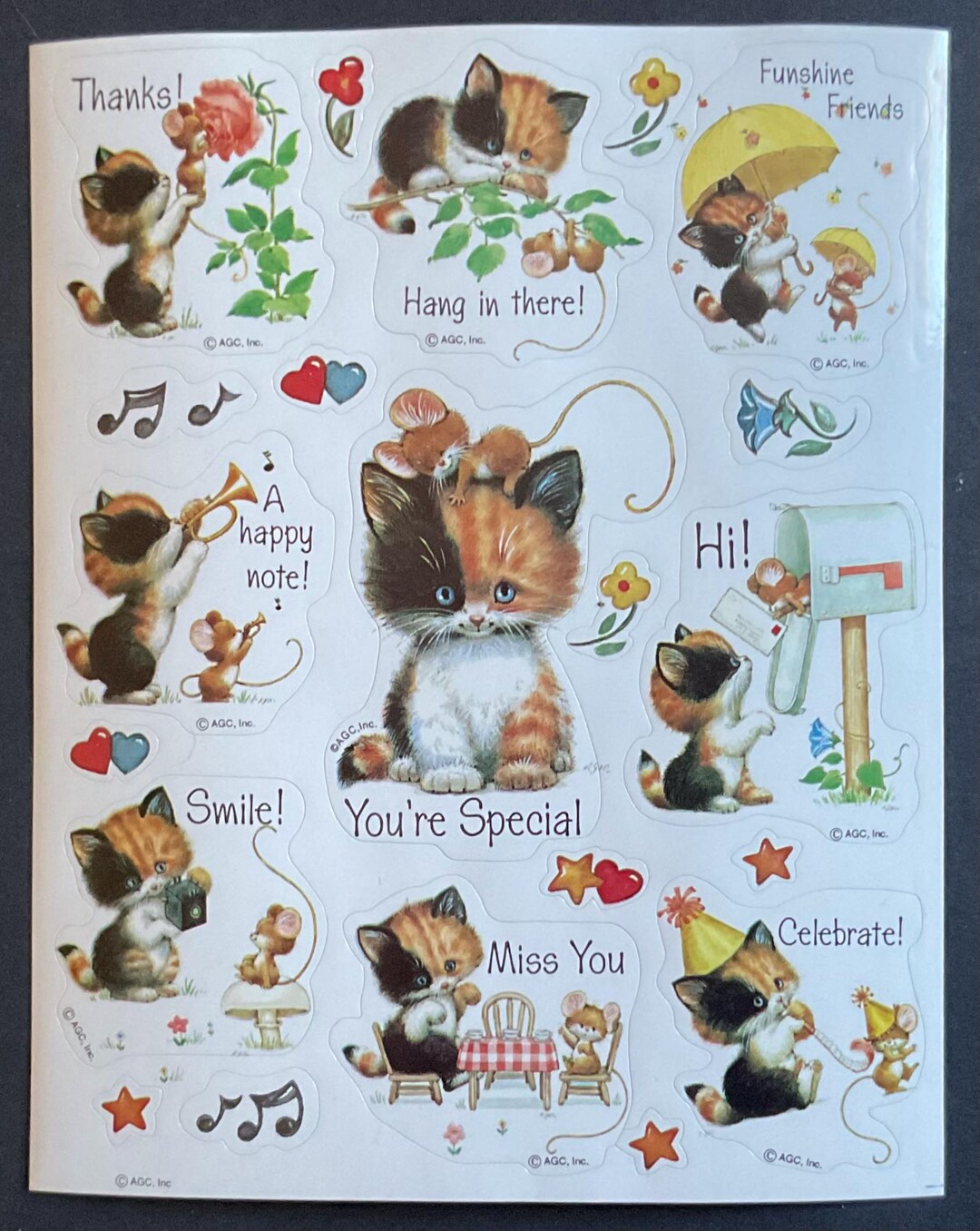 Rare VINTAGE Stickers - American Greetings - Ruth Morehead - I COMBINE ...