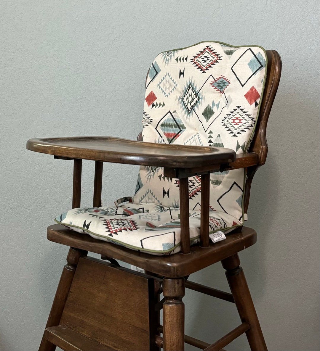 Highchair Cushion, Highchair Pad, Custom Made to Fit Your Vintage ...