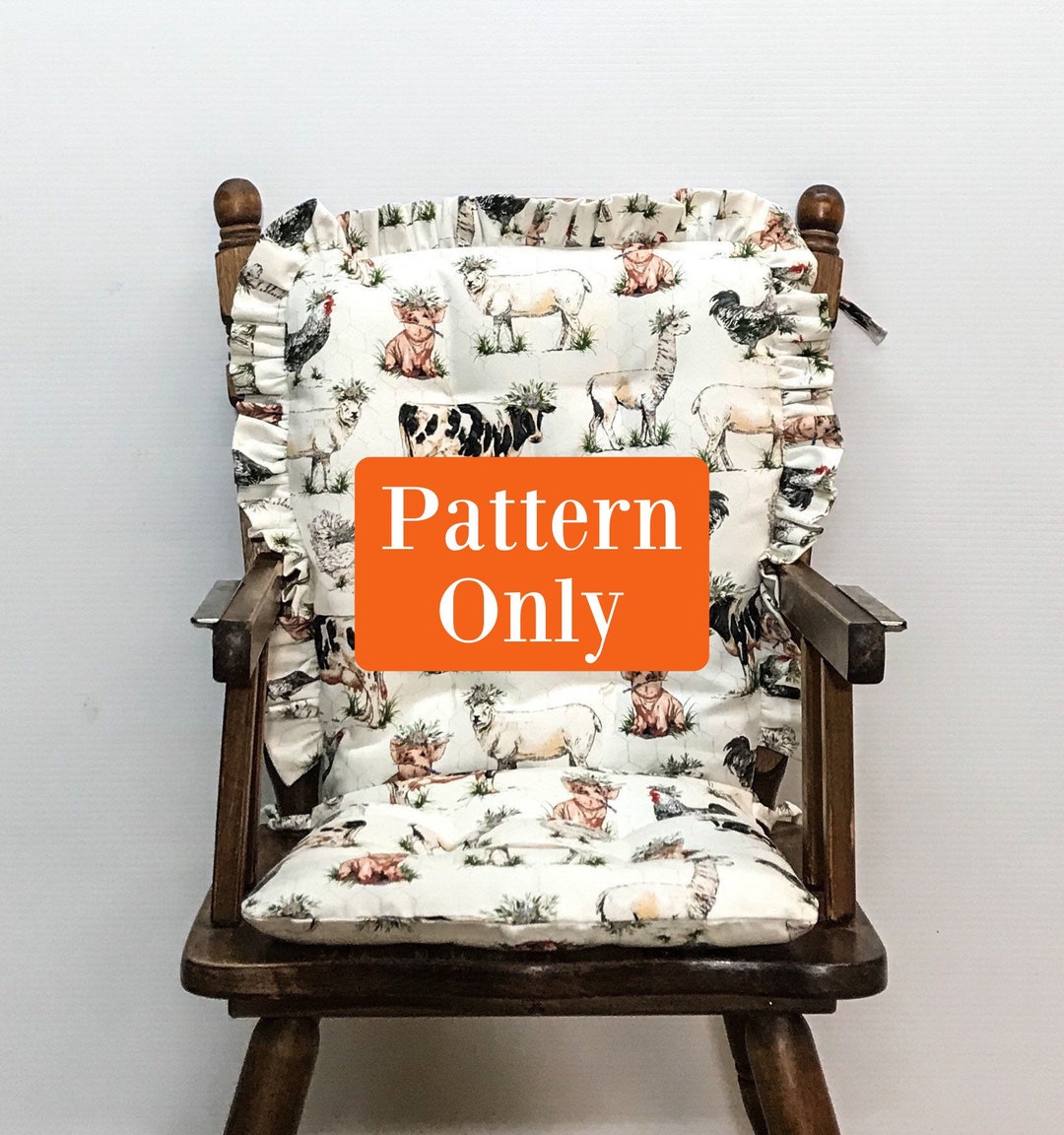 High Chair Cushion Sewing Pattern - Etsy