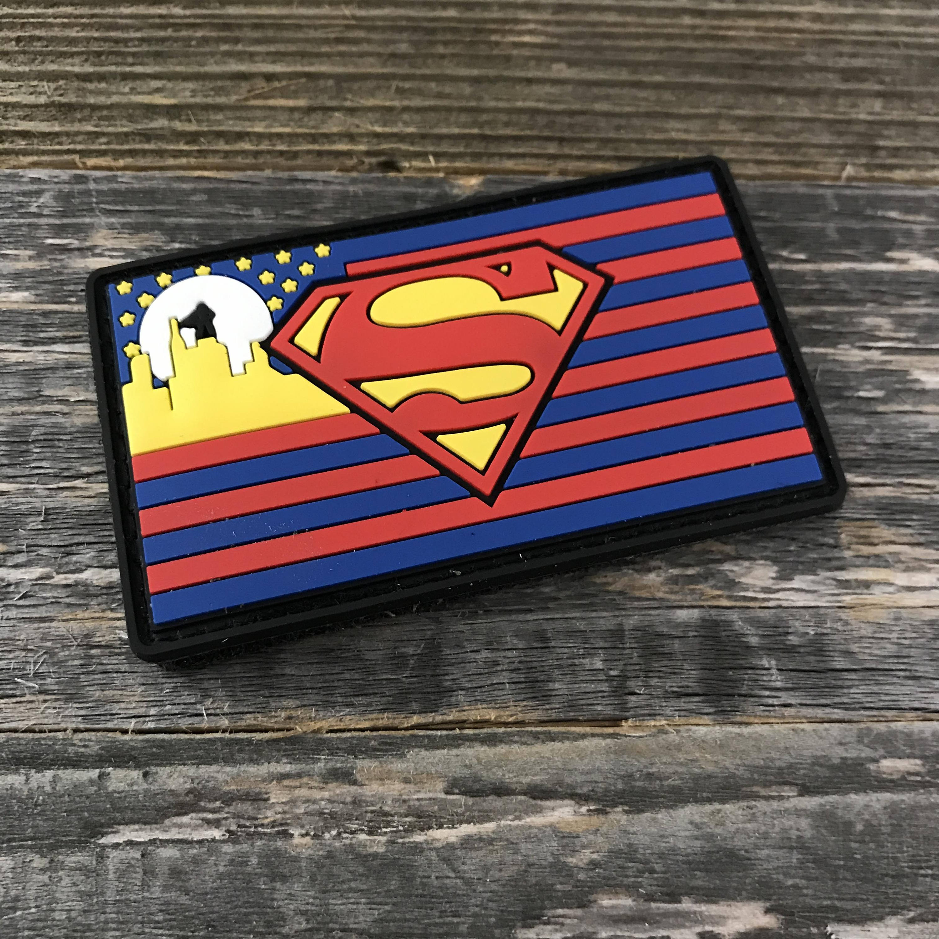 Superman Flag Series 3D PVC Morale Patch - Etsy
