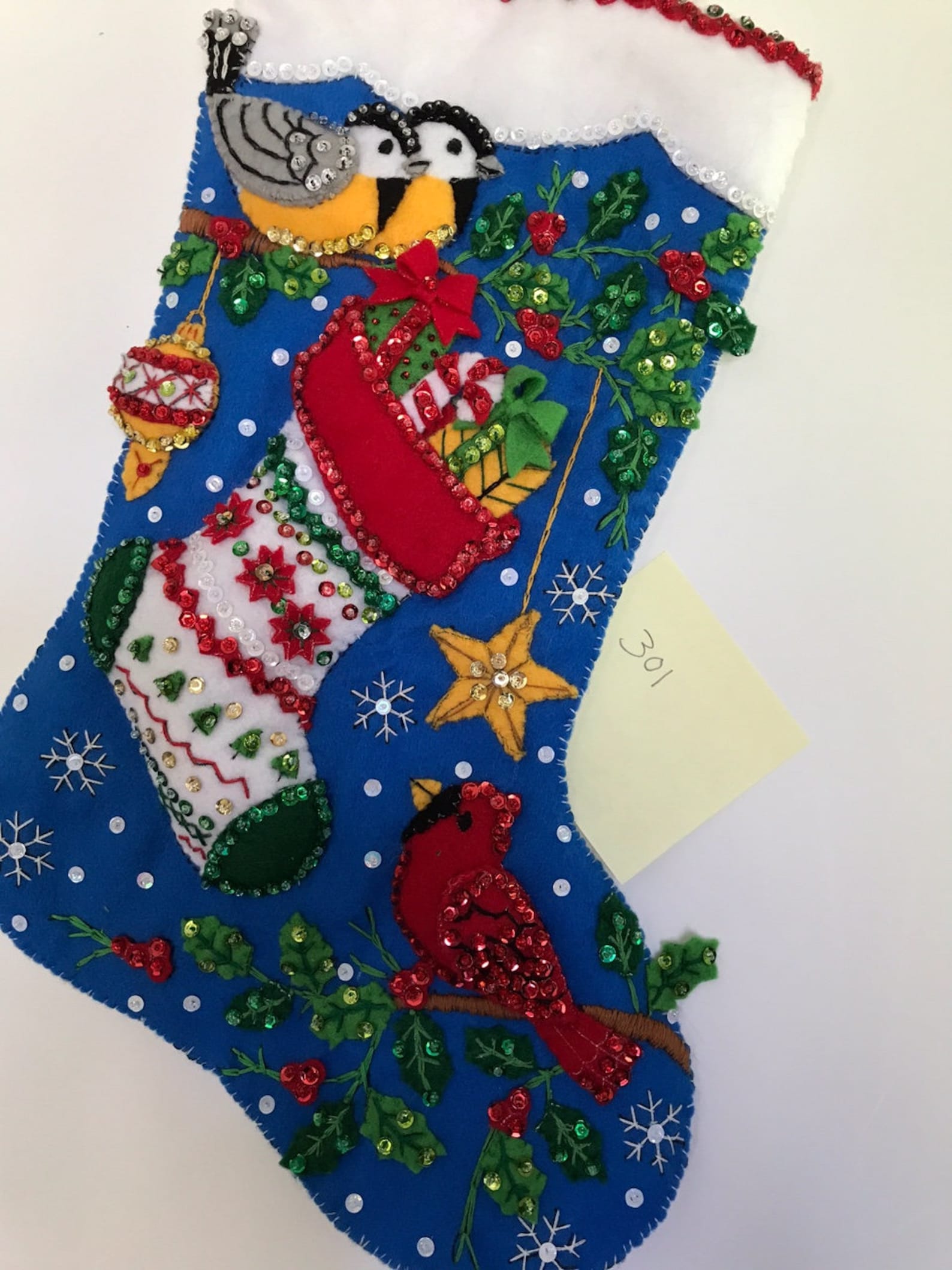 Bucilla Christmas Stockings, " Birds With Their Christmas Stocking ...