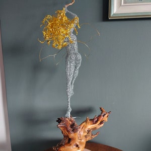 Fairy Music, Magical Sound Fairy, Wire Sculpture, Steel Home Decor ...