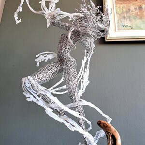 White Snow Magic Wire Sculpture Ice Wire Fairy Art Blizzard - Etsy