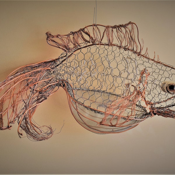 Wire Fish Sculpture - Etsy