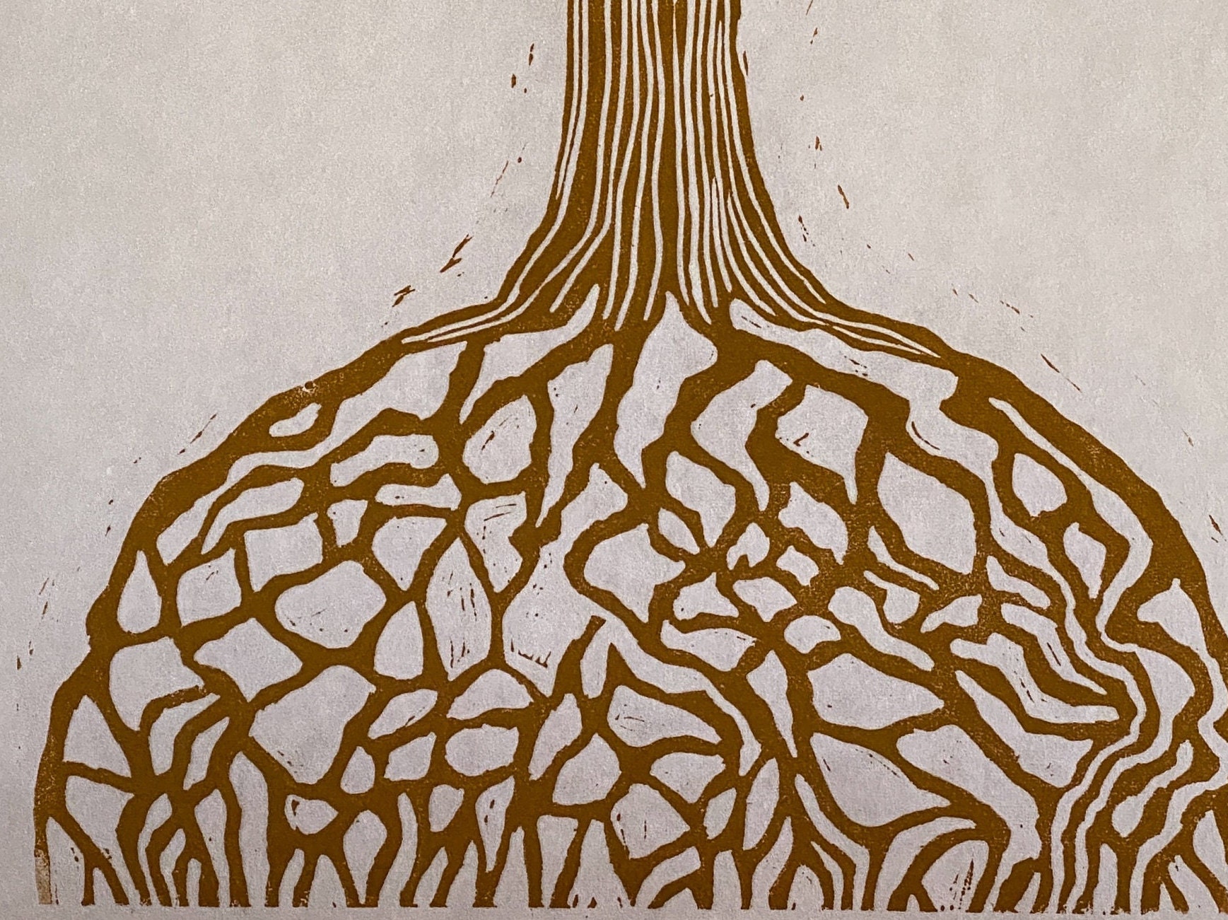 Large Tree Block Print - Etsy