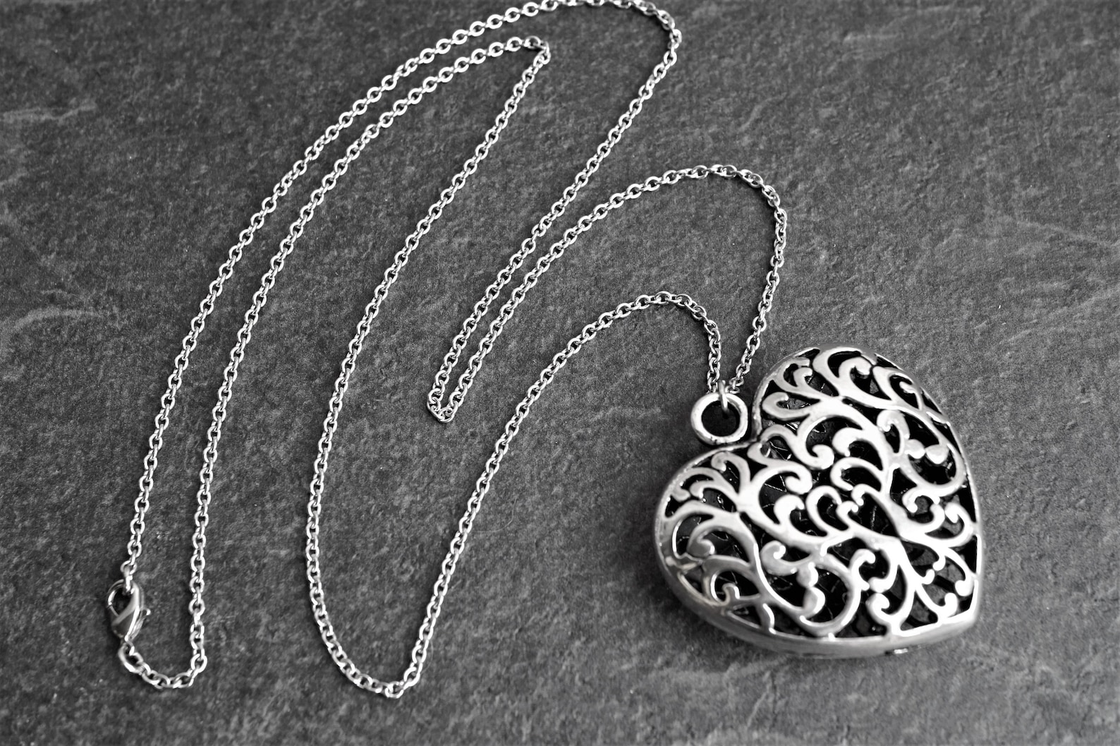 Long Heart Chain Necklace Boho Long Necklace Gift for Her - Etsy UK