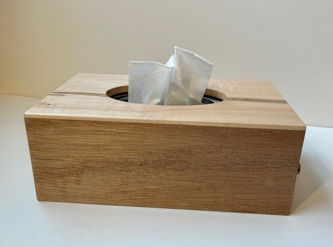 Spalted Curly Maple Tissue Box Cover - Etsy