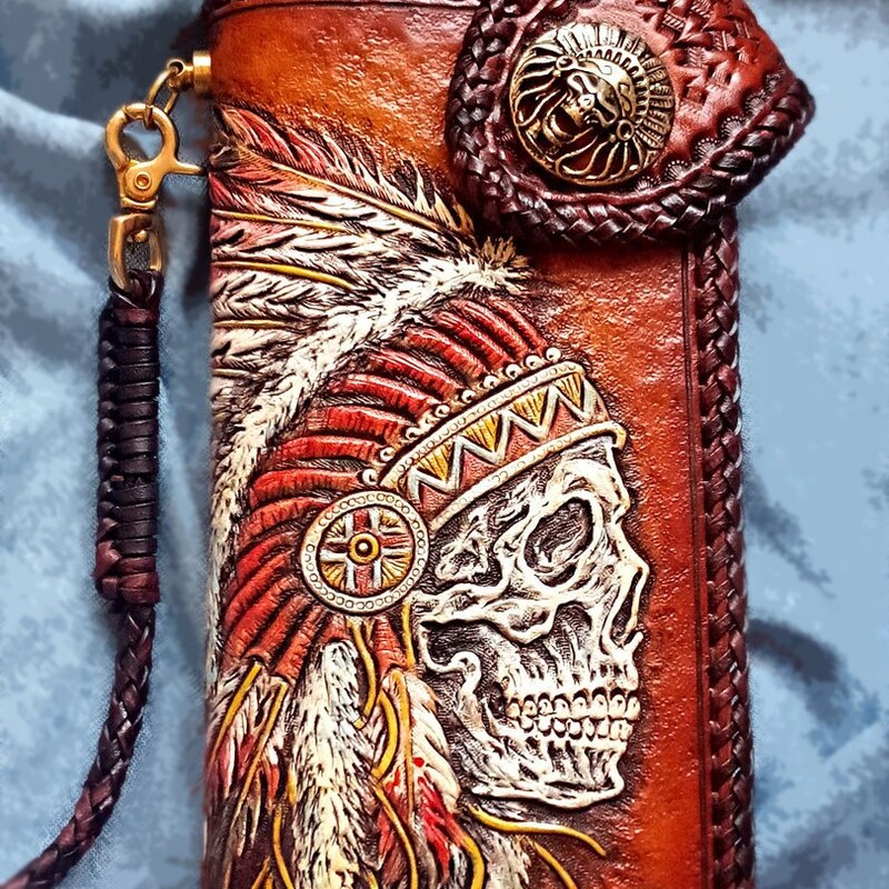 Skull Wallet - Etsy