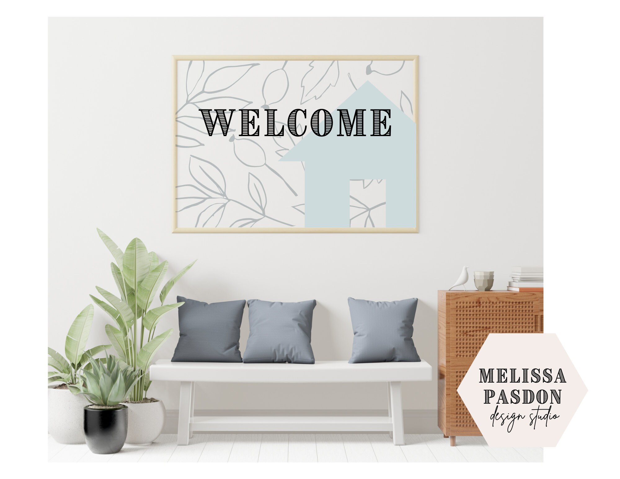 Welcome Home, Printable Wall Art, Home Decor, Instant Download, Graphic ...