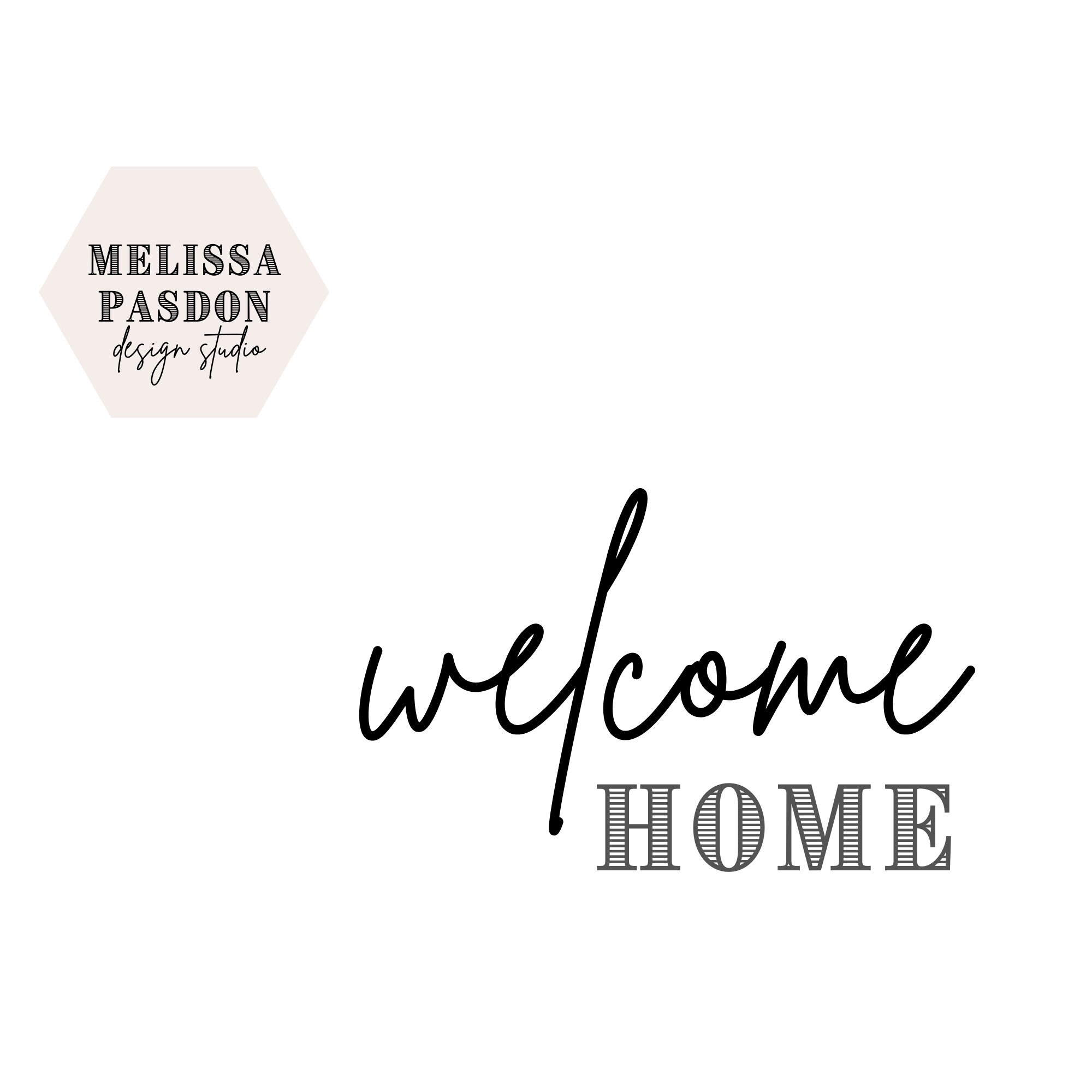 Welcome Home Printable Wall Art, Modern Home Decor (digital Download ...