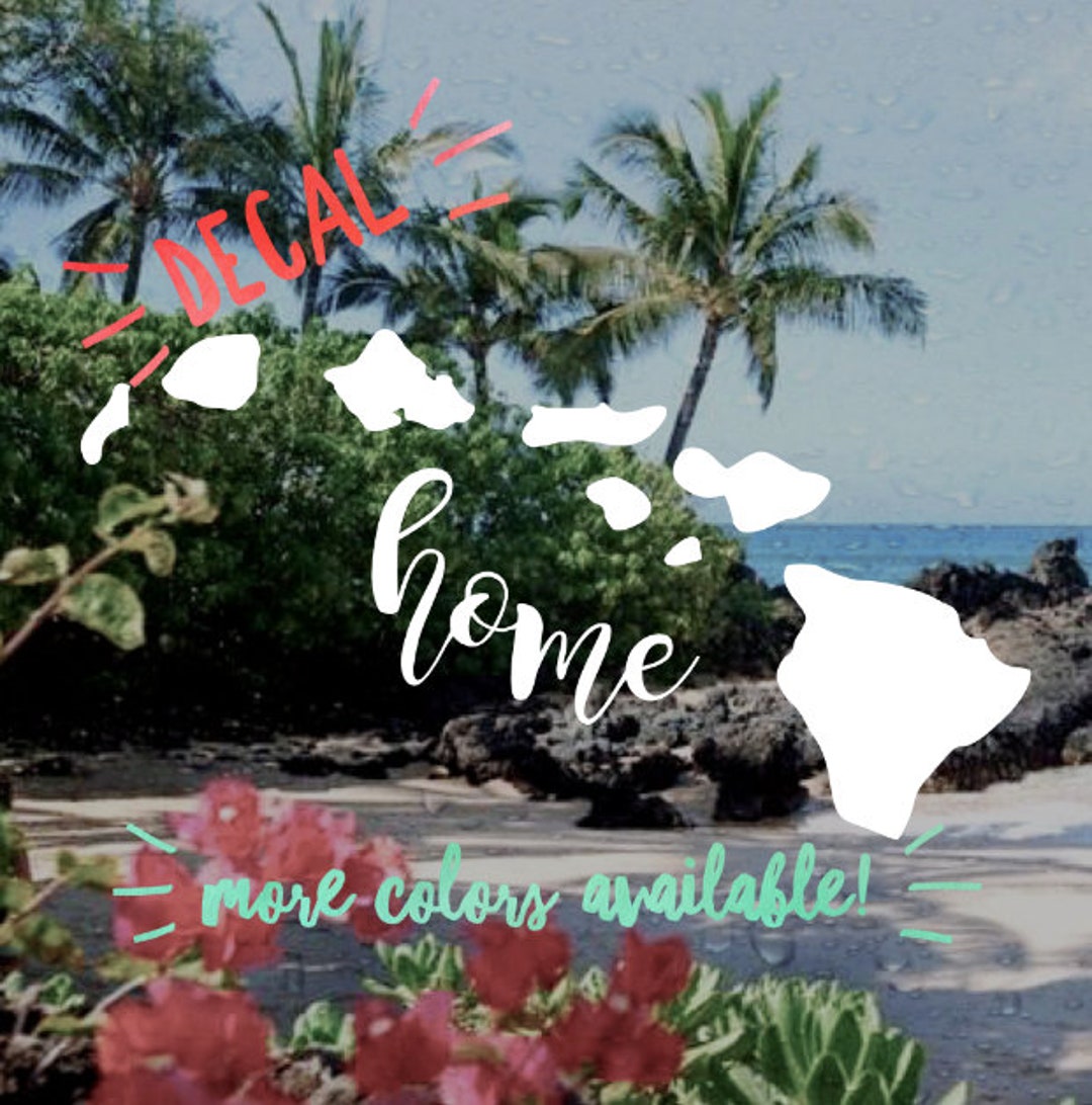 Hawaiian Islands Sticker ~ Hawaii Sticker ~ Hawaii Island Chain Sticker ...