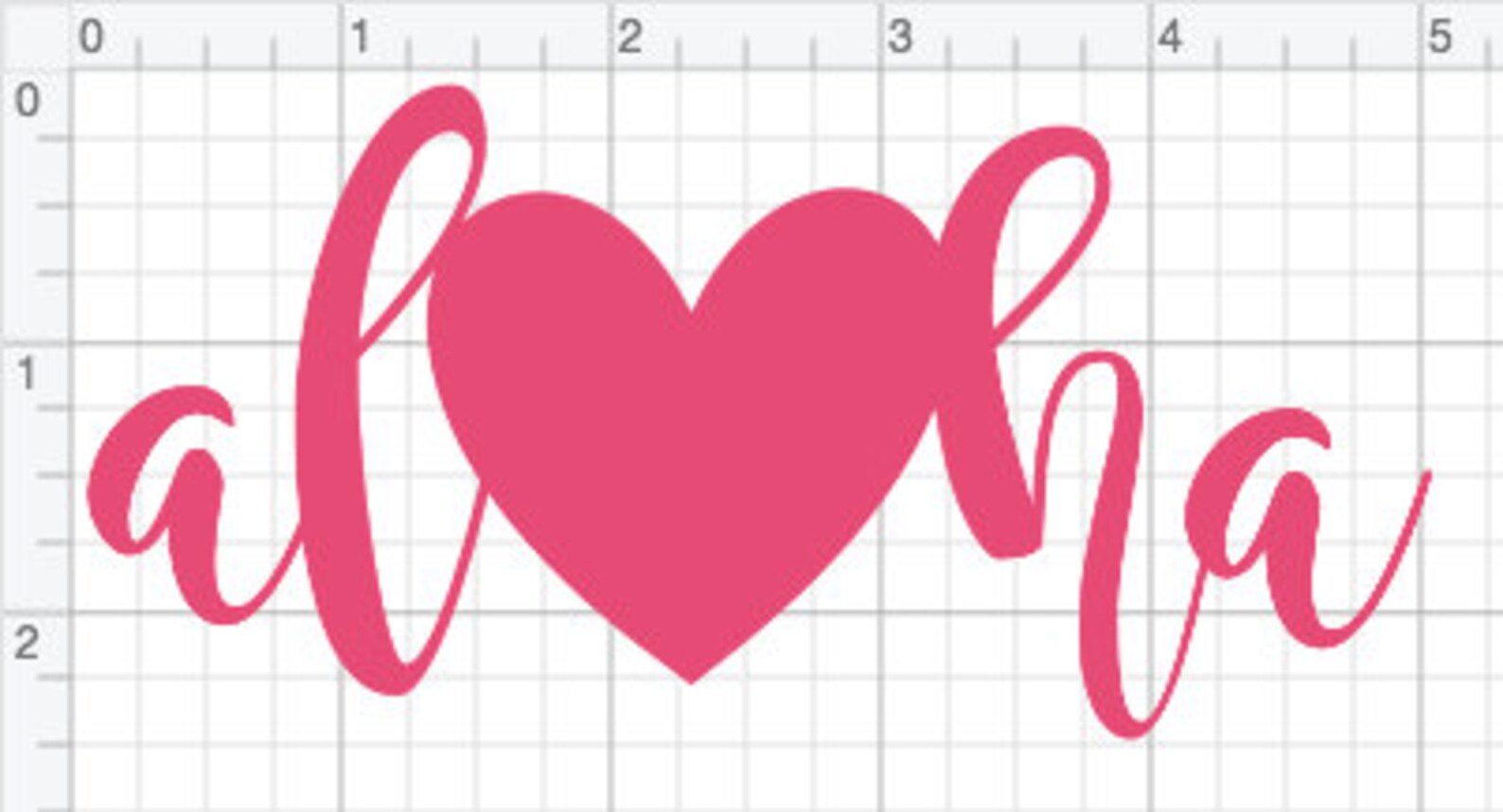 Aloha Heart Sticker Hawaii Sticker Heart Sticker Hawaii | Etsy