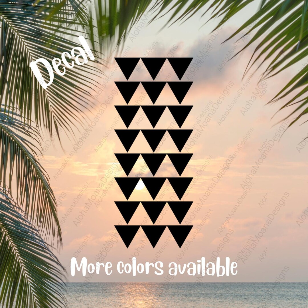 Hawaiian Tribal Shark Tooth Sticker: Niho Mano Decal - Made in Hawaii ...