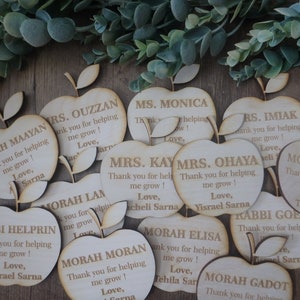 Personalized Teacher Magnet , Apple , Teacher Gifts , Teacher ...
