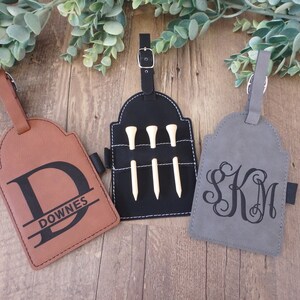 Golf Bag Tag Personalized , Wooden Tees , Engraved Golf Gifts , Custom ...
