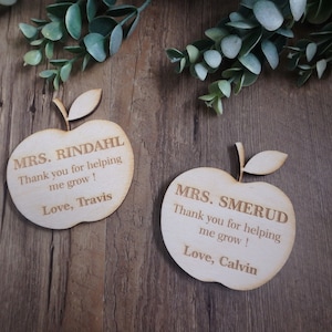 Personalized Teacher Magnet , Apple , Teacher Gifts , Teacher ...