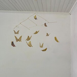 Gold Butterfly Mobile - Etsy