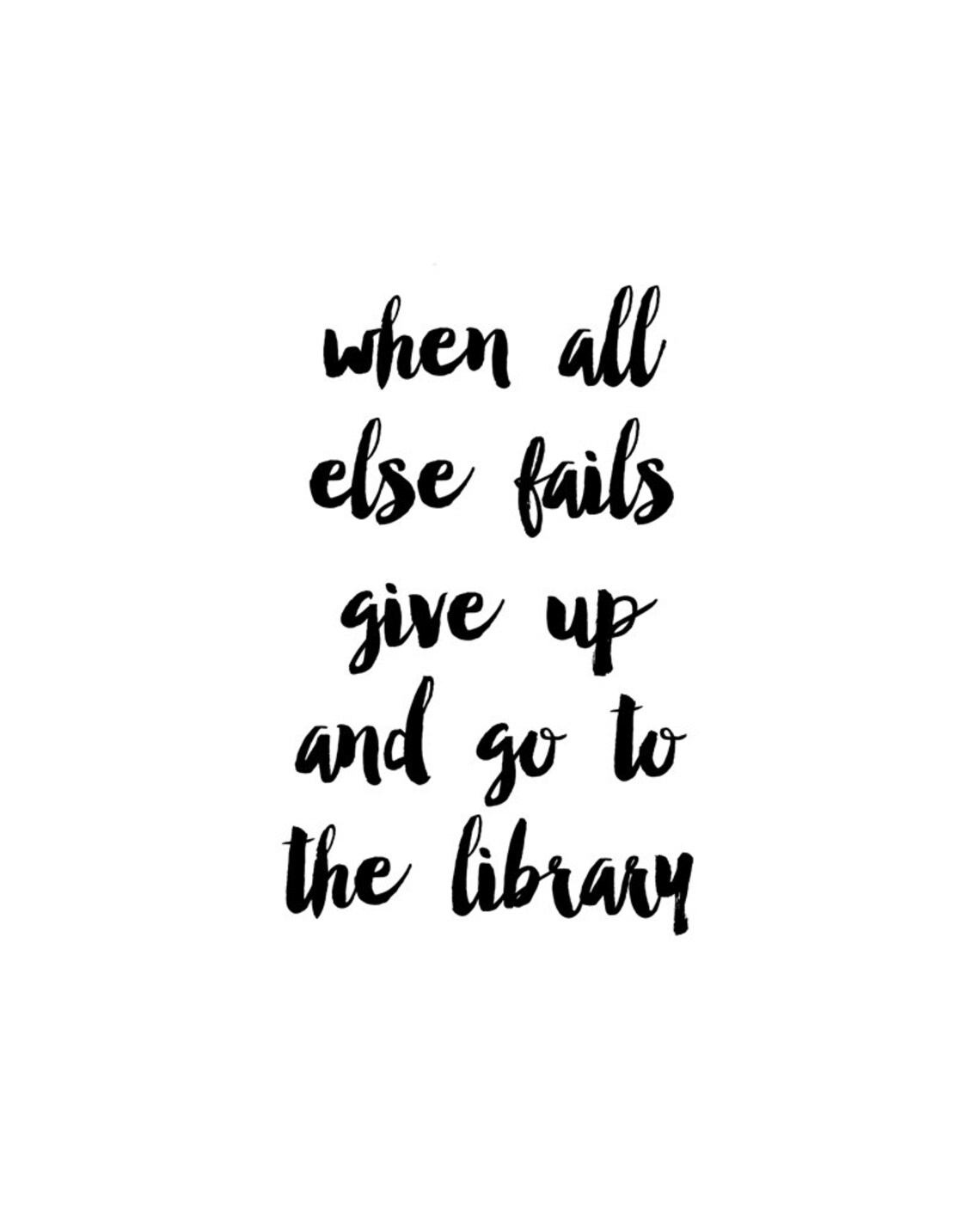 When All Else Fails Quote download - Etsy