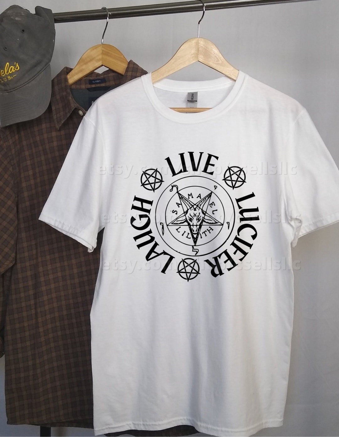 Satanist Shirt Live Laugh Lucifer Tshirt Atheist T Shirt - Etsy