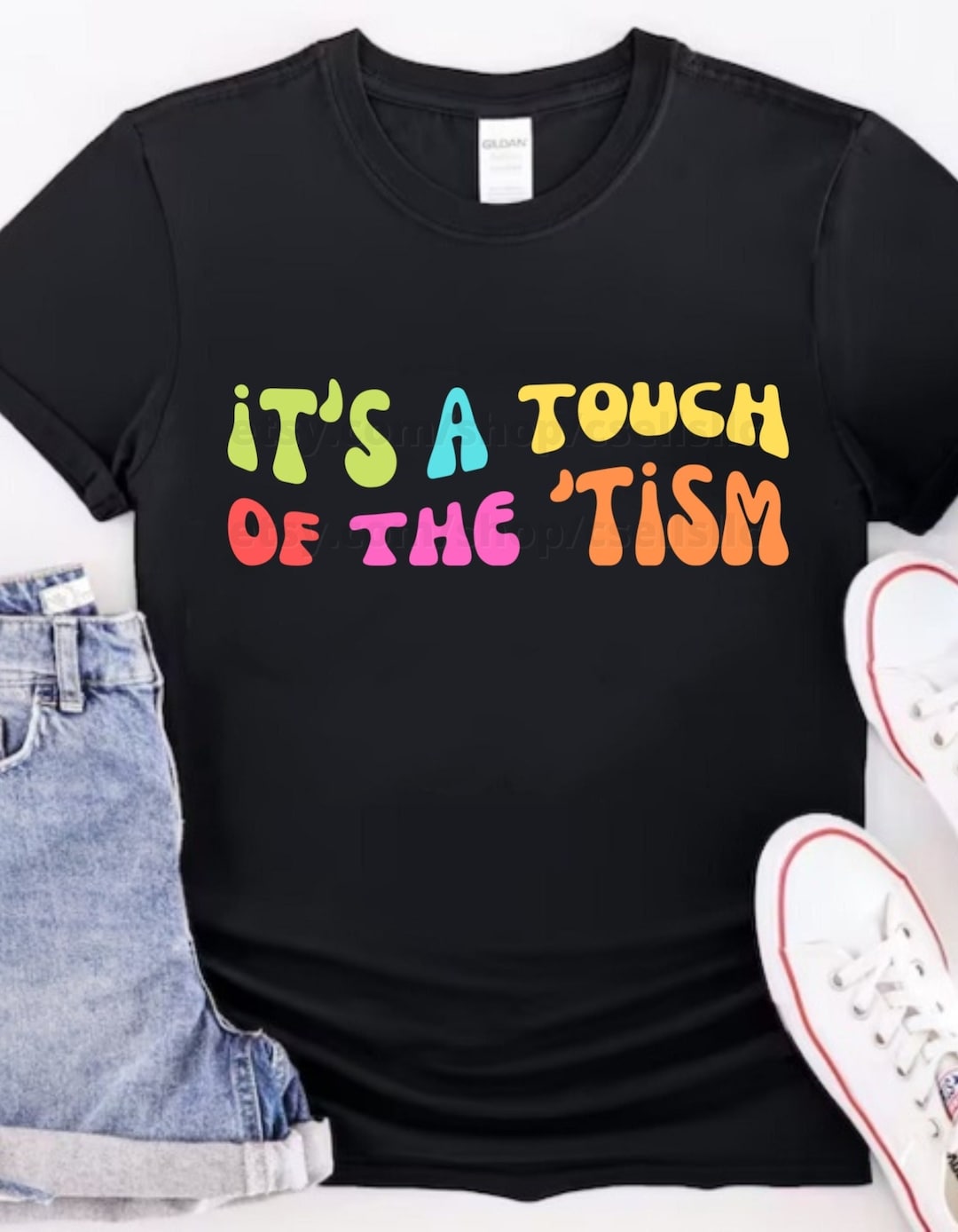 Funny Autism Shirt, ASD Awareness Gift, Touch of the Tism Tshirt, on ...