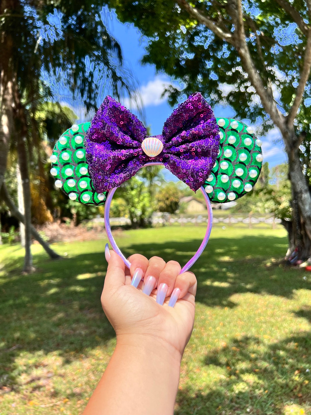 Little Mermaid Mickey Ears - Etsy