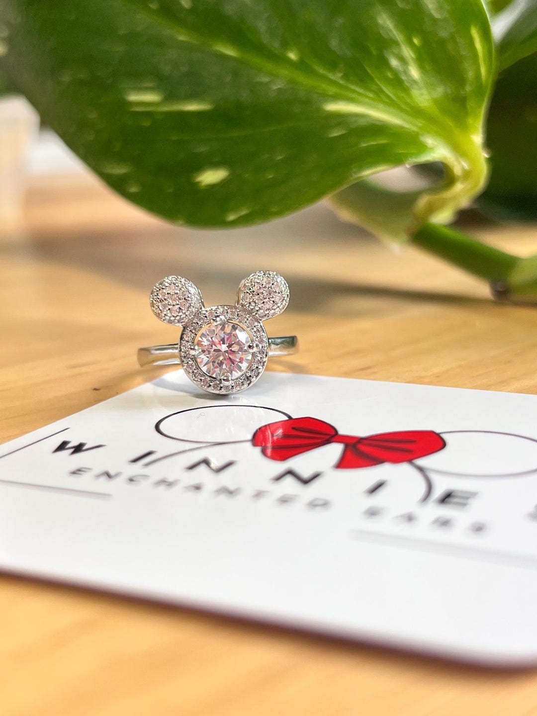 Mickey Mouse Ring, Stainless Steel Mickey Ring, Silver Mickey Ring - Etsy