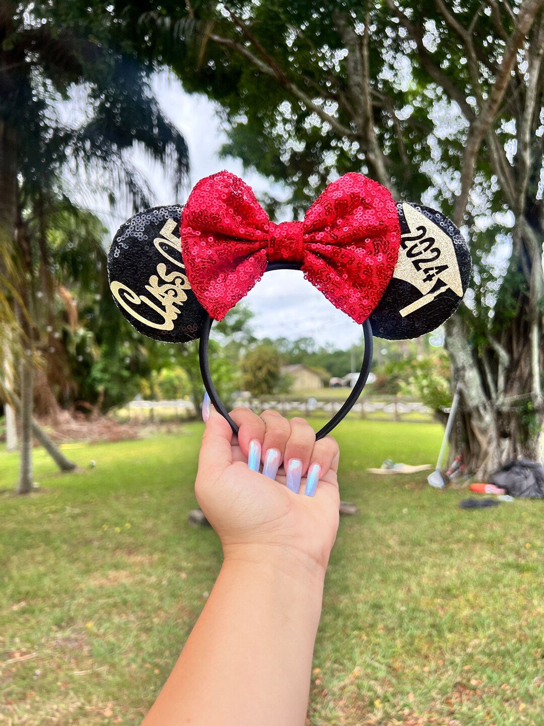 Graduation Ears, Class of 2024 Ears, Disney Graduation Ears,minnie ...