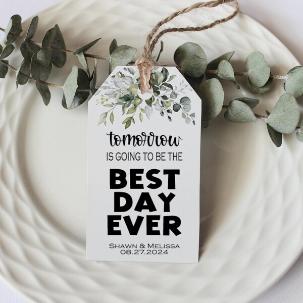 Rehearsal Dinner Tag - Etsy