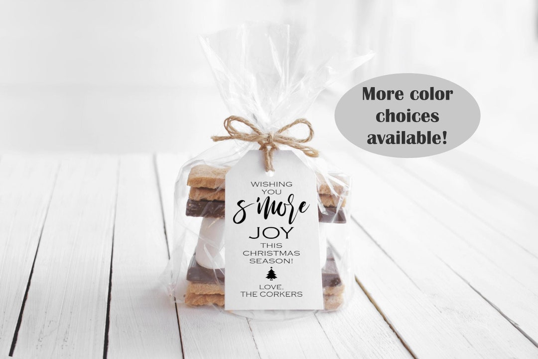 Pack of 40 Wishing You S'more Joy This Christmas Season Tag/diy Favor ...