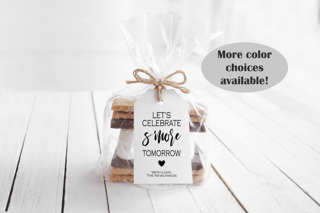 Let's Celebrate S'more Tomorrow Favor Tags, Wedding, Rehearsal Dinner ...