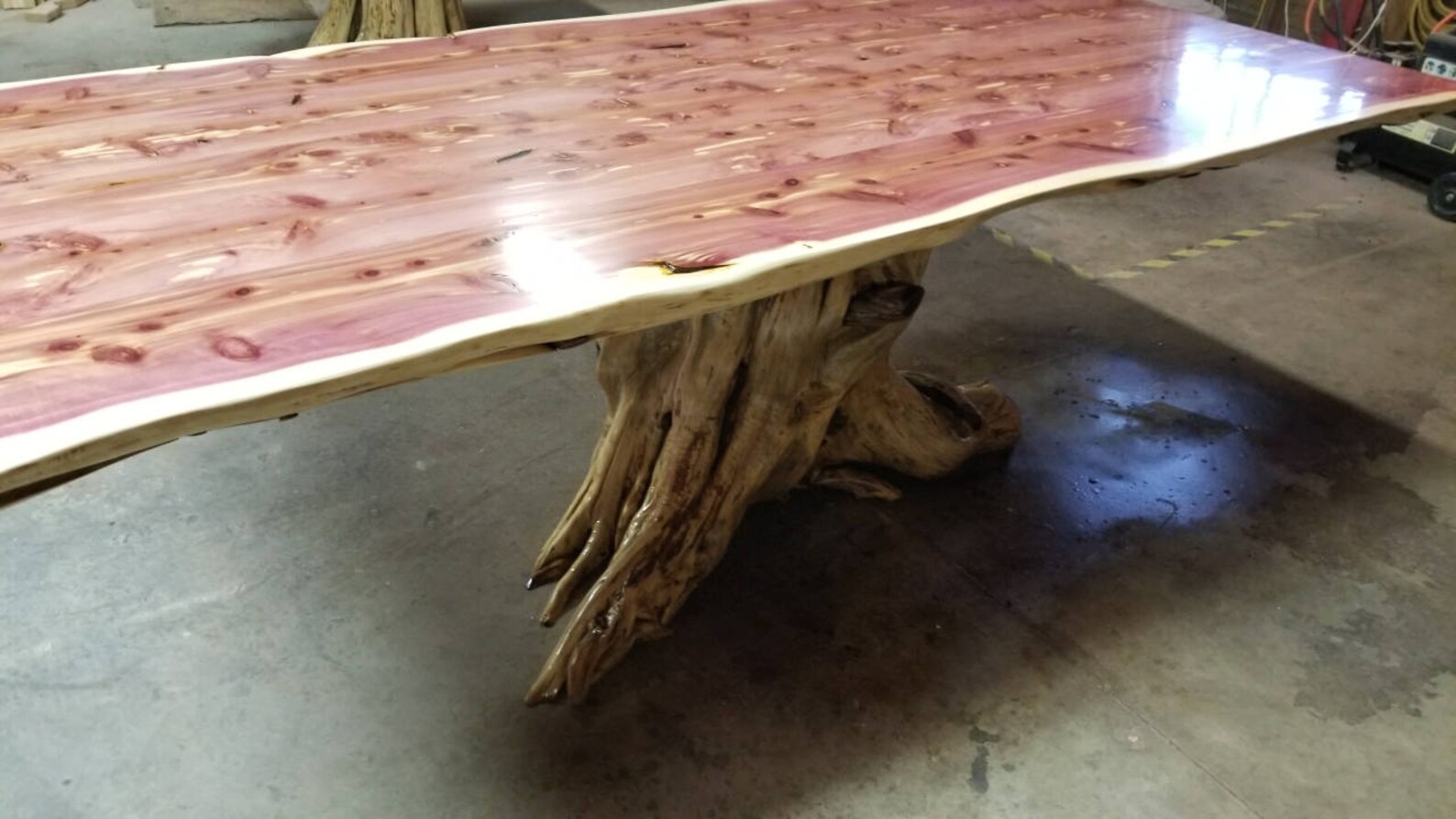 Conference Table, Cedar Stump Table - Etsy