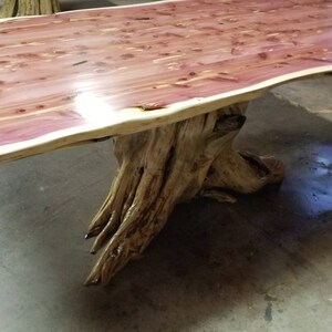 Conference Table, Cedar Stump Table - Etsy