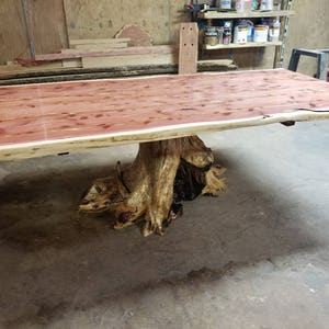 Conference Table, Cedar Stump Table - Etsy