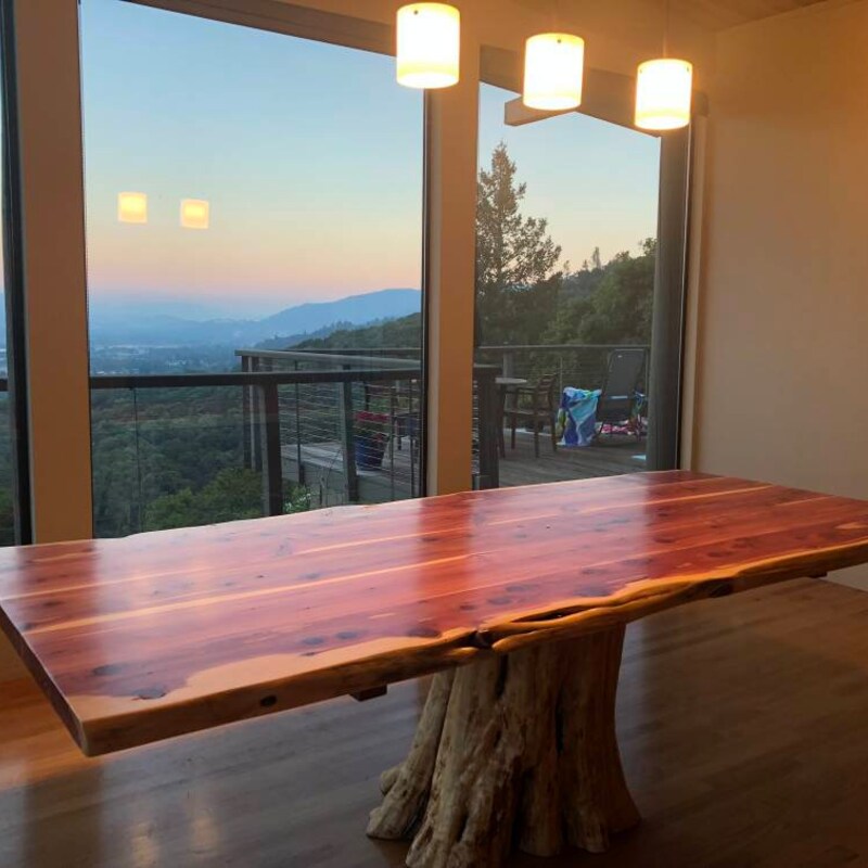 Live Edge Picnic Table Cedar - Etsy