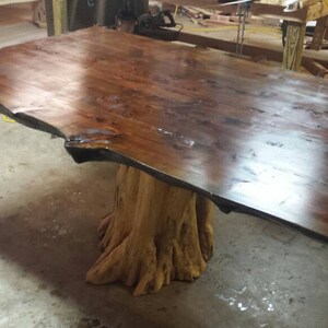 Stump Table, Cedar Table, Live Edge Table, Cedar Dining Table. 6' Table ...