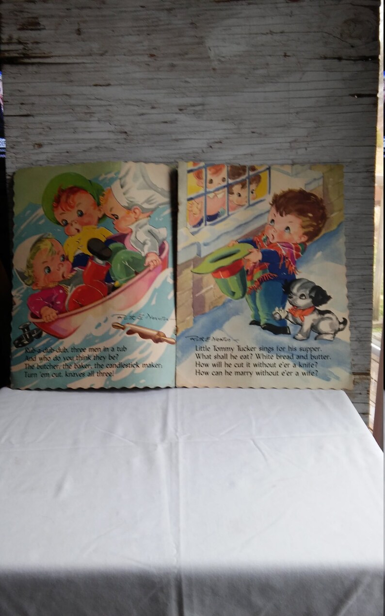 Vintage 1943 Ruth Newton's Mother Goose. Whitman | Etsy