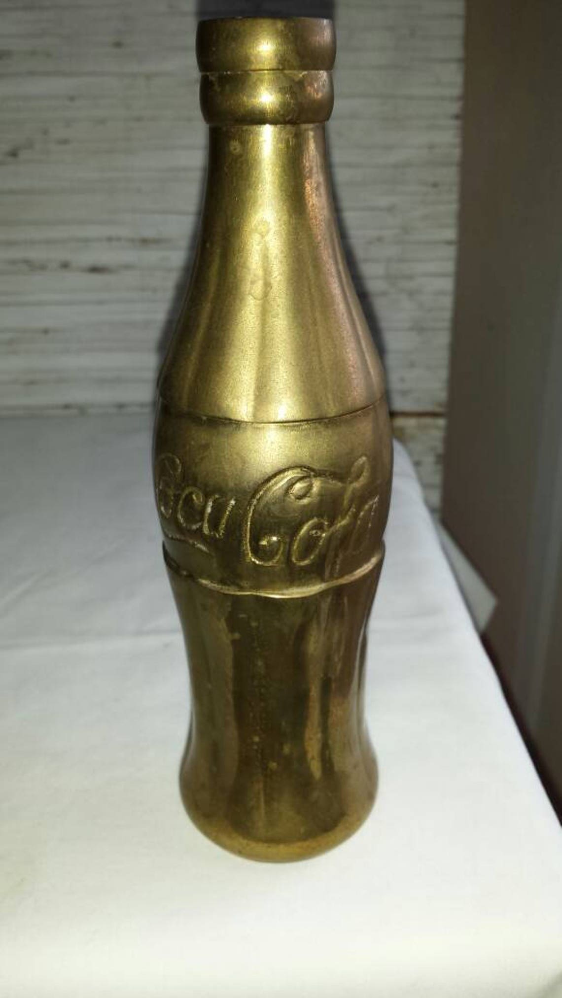 Vintage Coca Cola Bronze Advertising Bottle. 7 1/4 Tall - Etsy