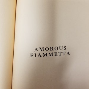 1931 First Edition Amorous Fiammetta by Giovanni Boccaccio Author of ...