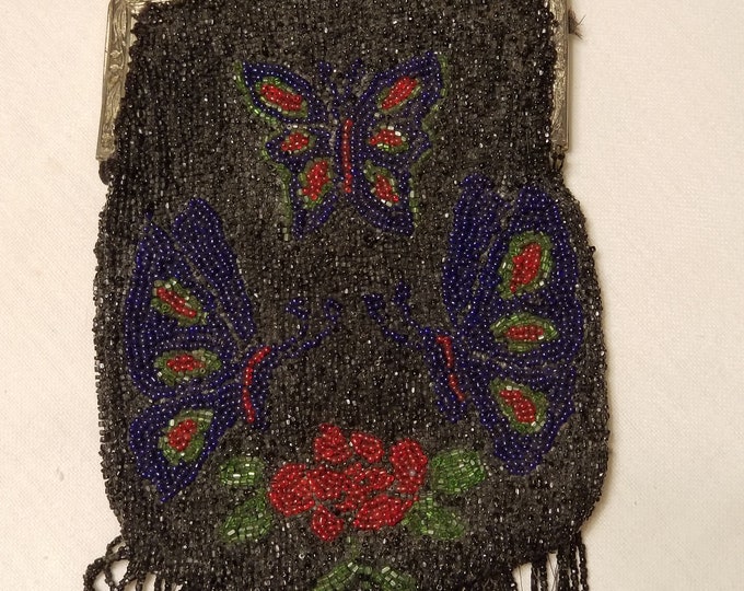 Art Deco 1920s Beaded Purse. Beautiful Colors. A Couple Lengths of ...