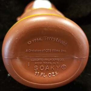 Vintage 60s Soaky Bubble Bath Dispenser 'deputy Dawg‘. Bathtime Toy ...