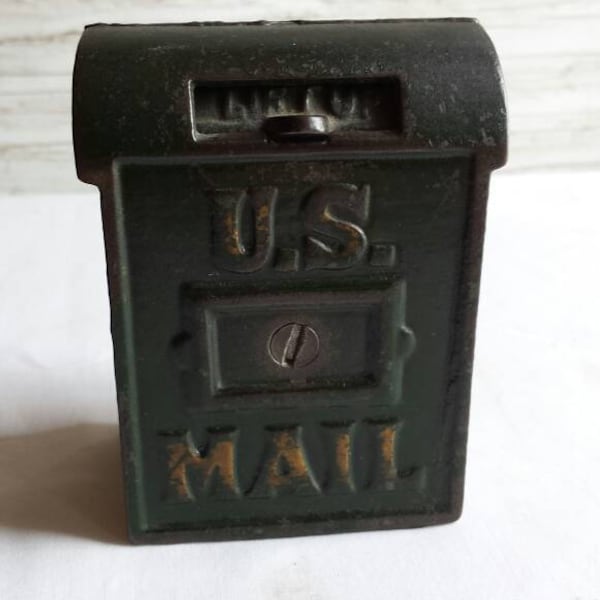 Vintage Cast Iron Mailbox - Etsy