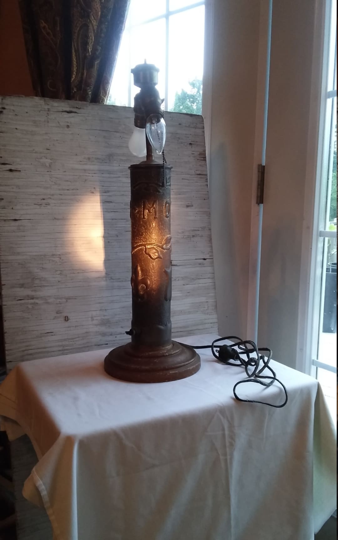 Vintage WW1 Trench Art Lamp From a Howitzer Shell. This Lamp Was ...
