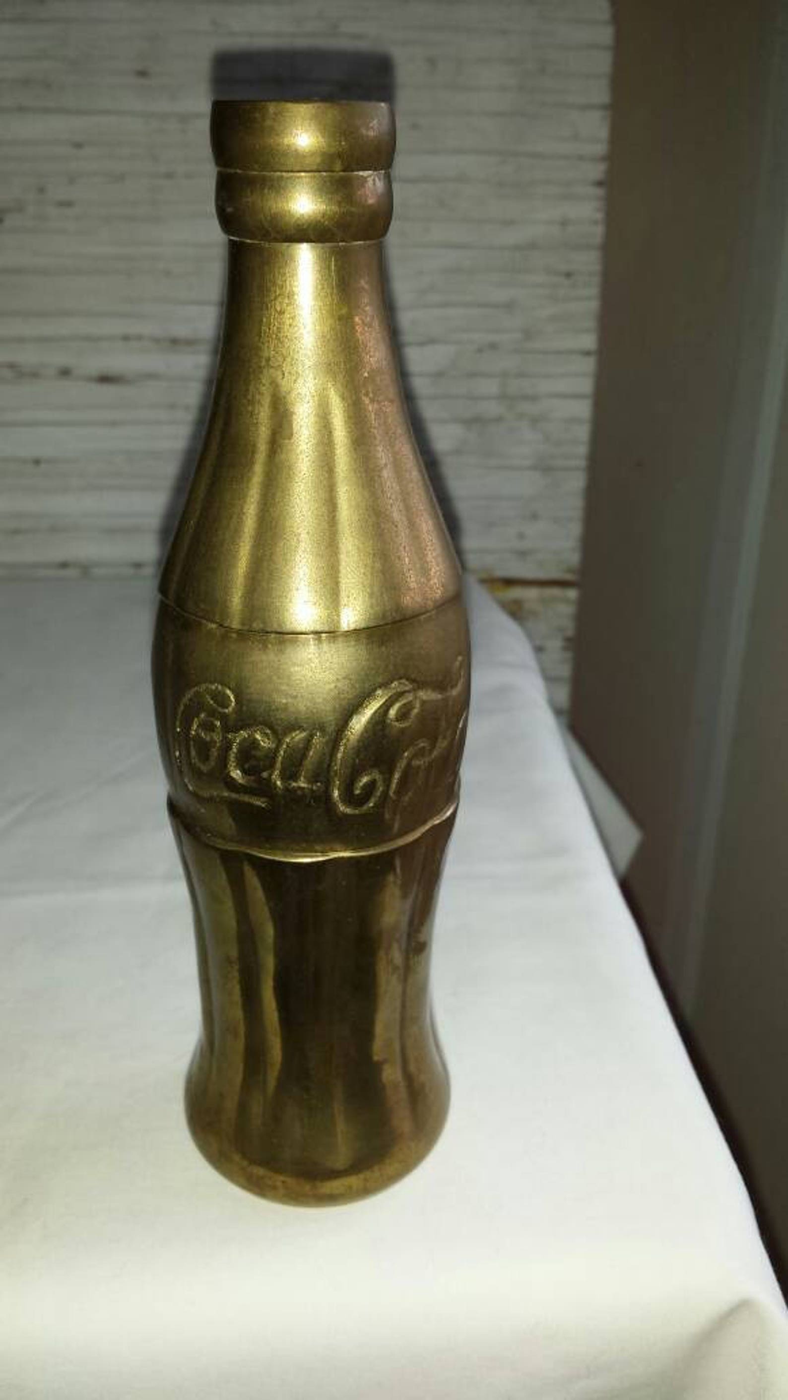 Vintage Coca Cola Bronze Advertising Bottle. 7 1/4 Tall - Etsy