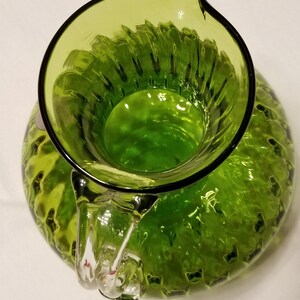 Vintage Pilgrim Glass 6" Tall 5" W Blown Glass Pitcher. Huntington, WV ...