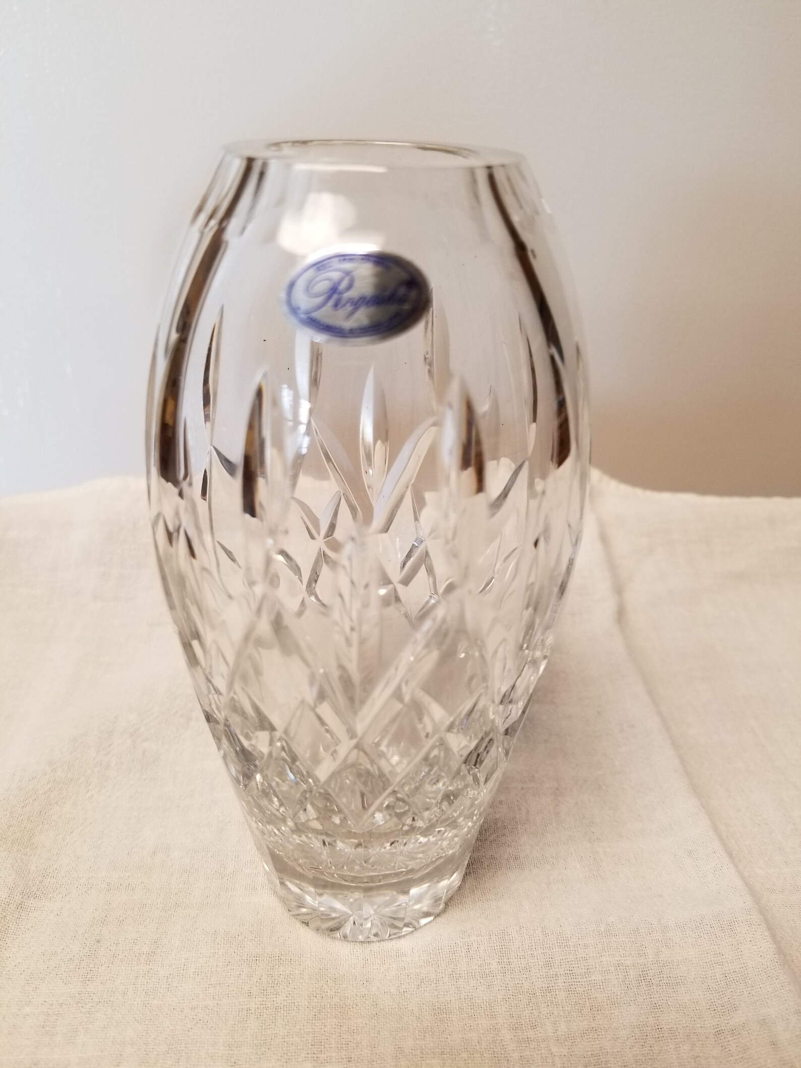 Beautiful Rogaska ( Yugoslavia ) Lead Glass Crystal 6" Vase. Acid ...